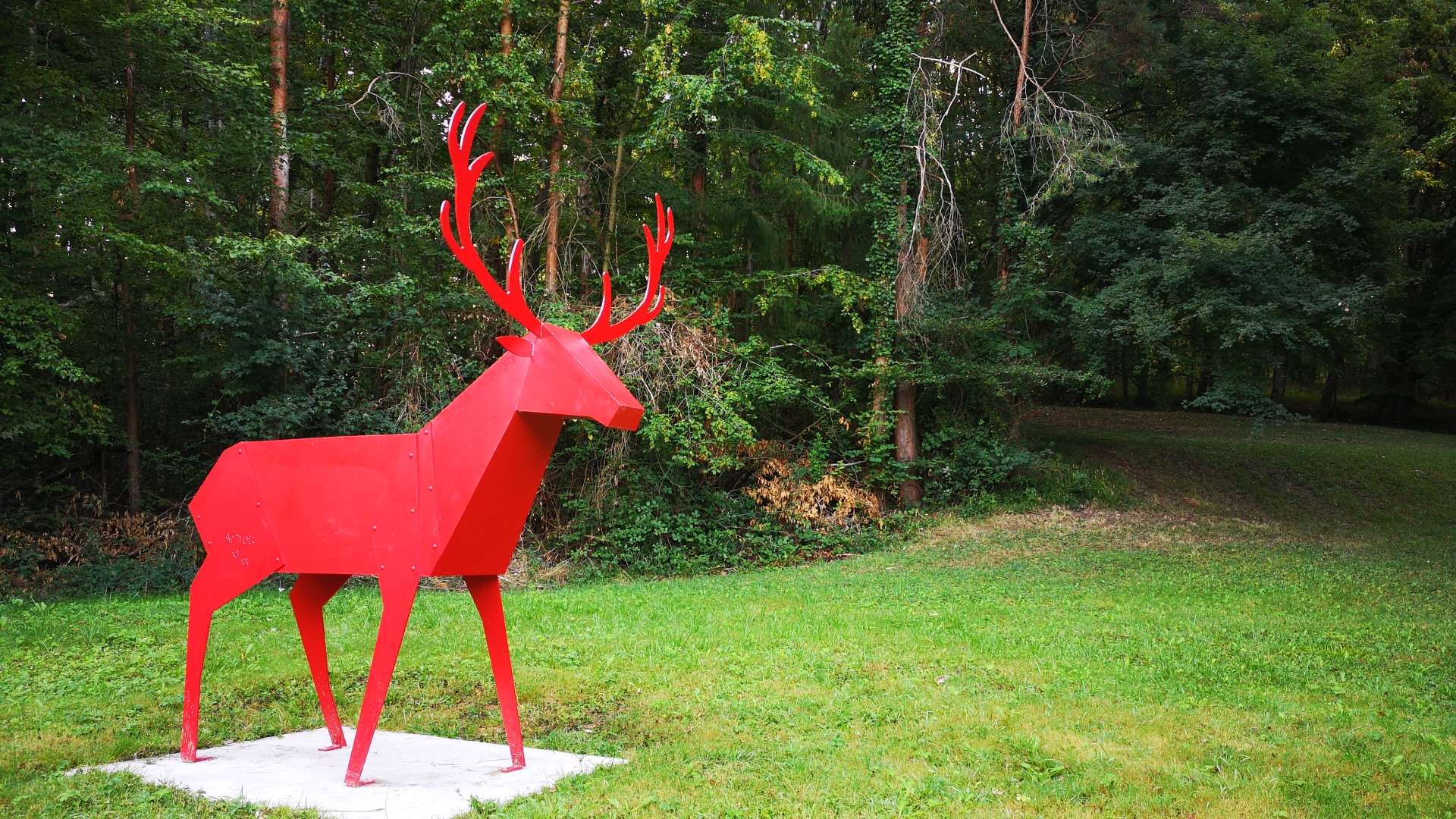 Le grand cerf rouge – Remou | Domaine de Candé